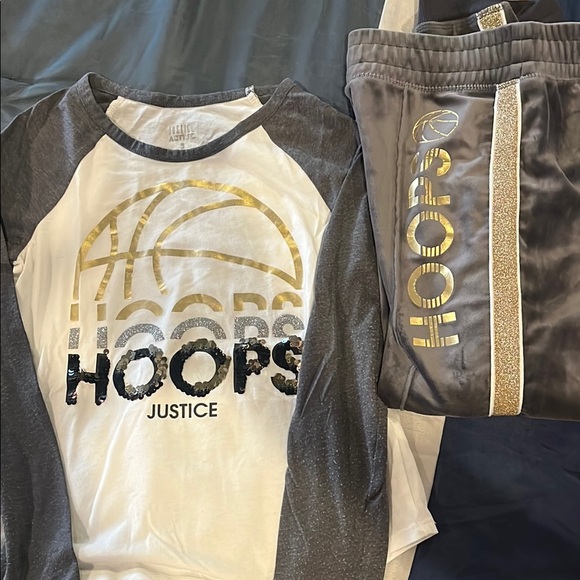 Justice | Matching Sets | Justice Hoops Shirt And Pants Set | Poshmark